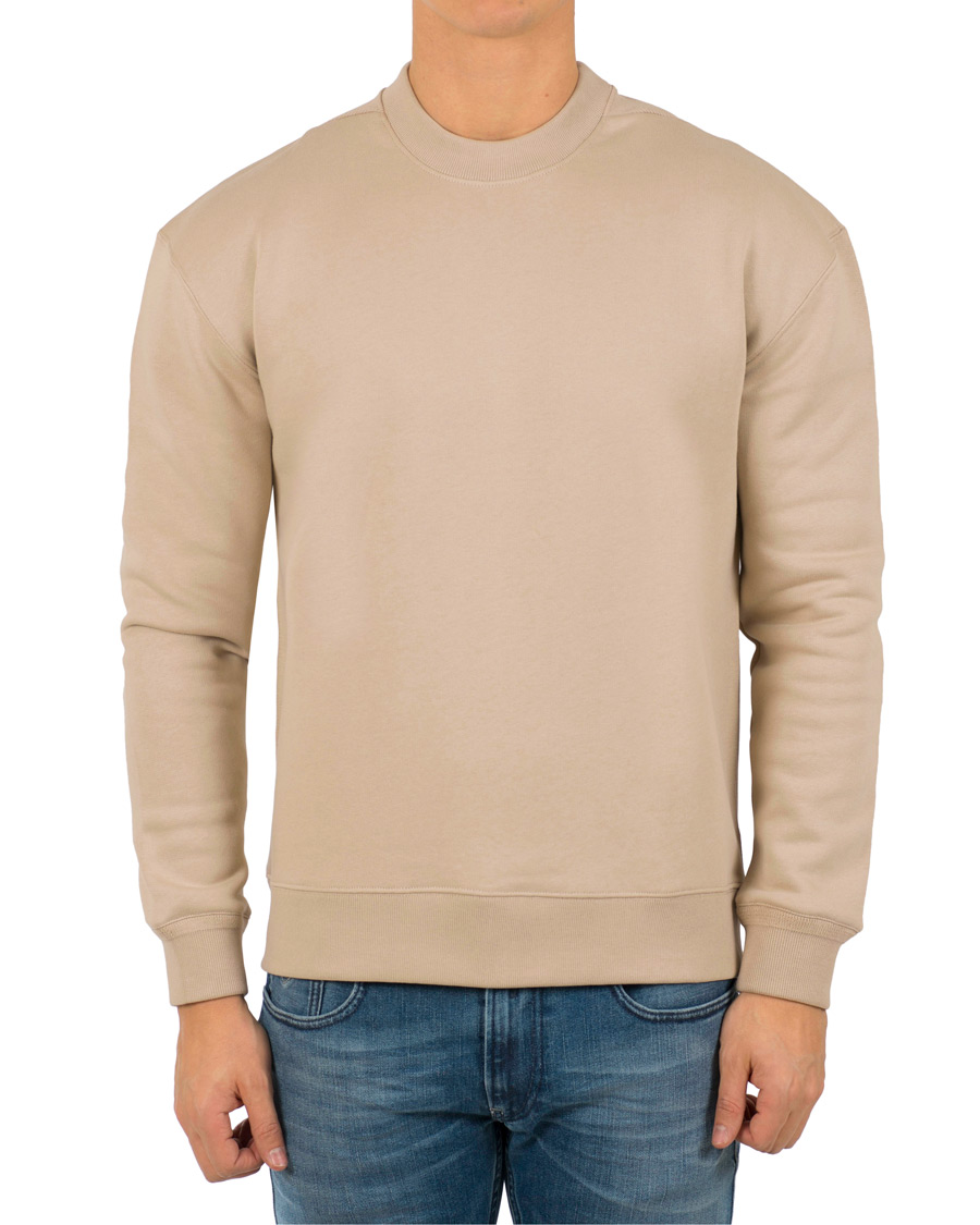 Filippa K Jersey Crew Neck Sweatshirt Light Beige hos CareOfCarl.